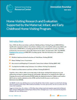 Home Visiting Research and Evaluation Supported by the Maternal, Infant ...